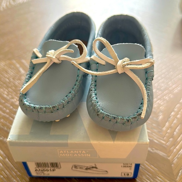 Atlanta Mocassin | Shoes | New Atlanta Mocassin Leather Sky Blue Baby ...